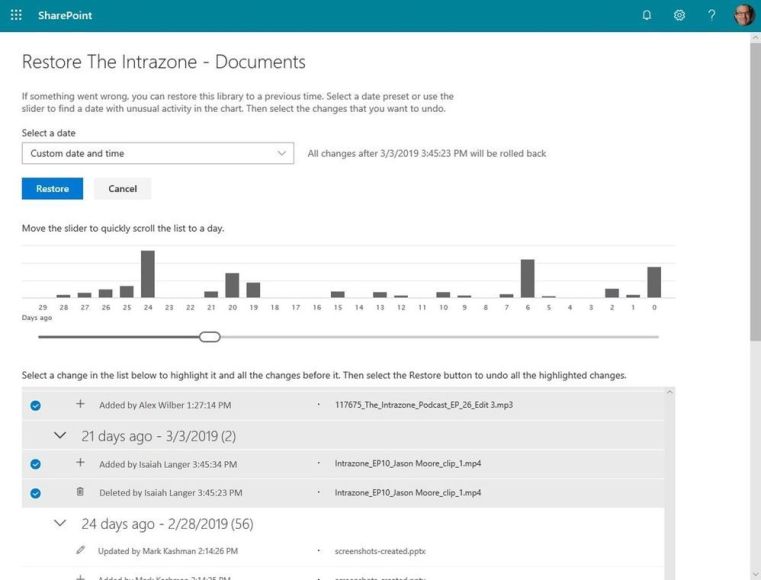 Admins can now restore files from Teams and Sharepoint – Modern Work ...