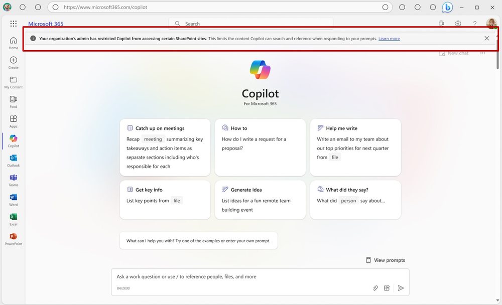 Can you restrict what Copilot can search across for in SharePoint? – Modern Work and AI Blog